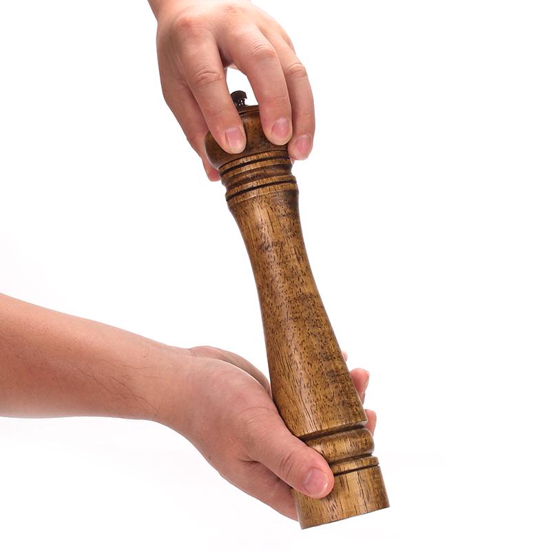 Buy Salt and Pepper Mills, Solid Wood Pepper Mill with Strong ...