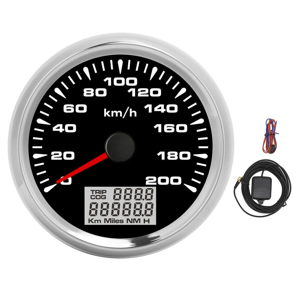 Buy 3‑3/8in Pointer GPS Speedometer 0‑200km/h 7 Backlight IP67 ...