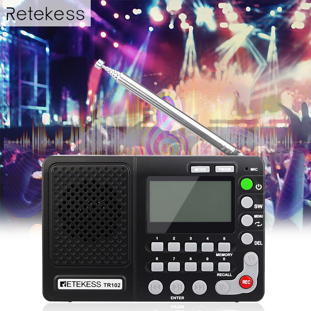 Buy For Retekess TR102 Portable Radio FM / AM SW World Band Receiver ...