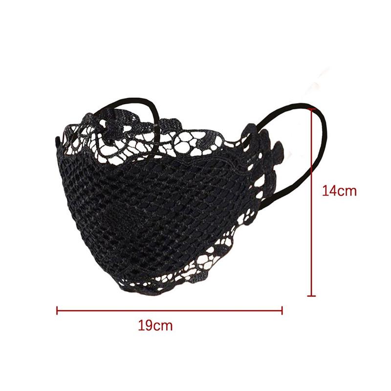 Buy Women Lady Charming Stylish Brief Solid Lace Breathable Face Mask ...