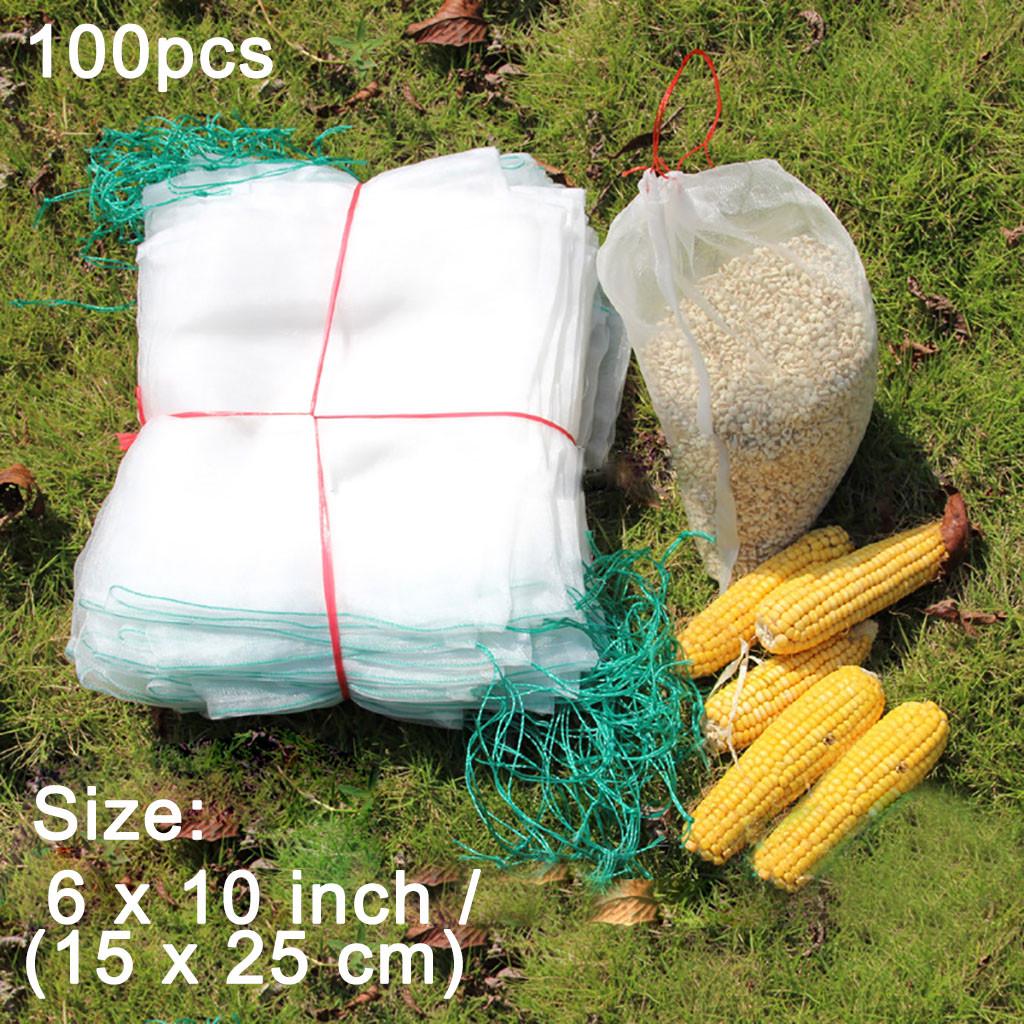 Buy Netting Bags Nylon Net Barrier Bag with Drawstring For Protecting ...