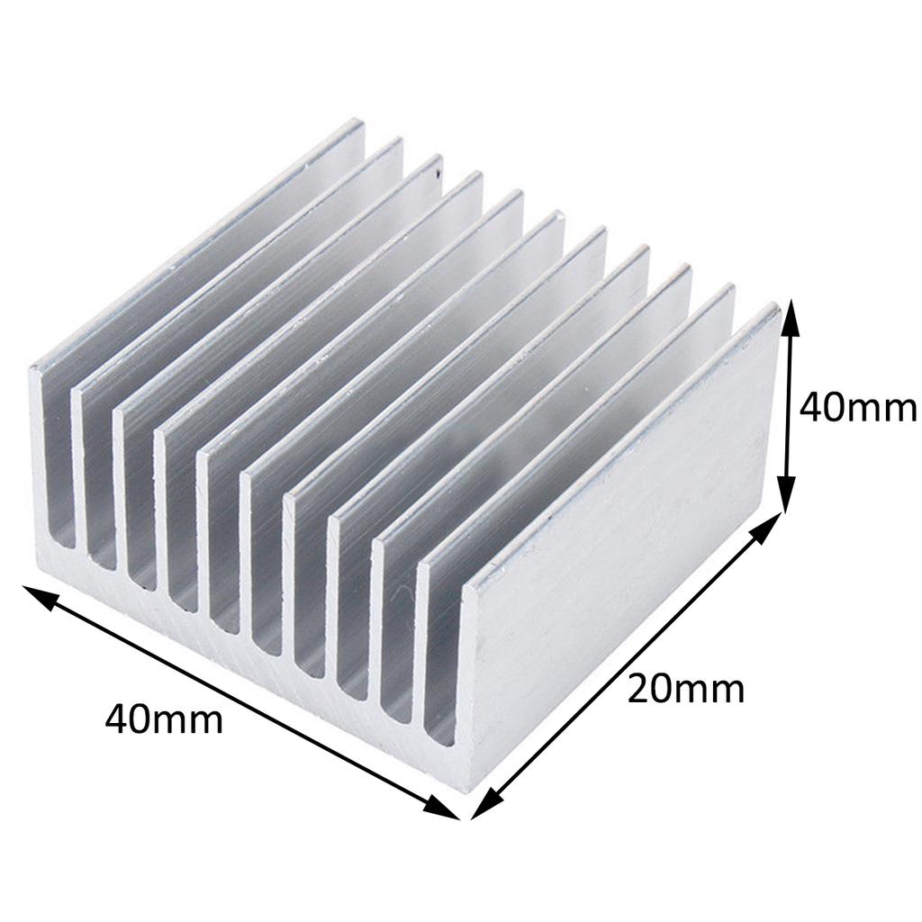 Buy Maijiabao 1 Piece White 11 Tooth Aluminium Radiator Heatsink Heat ...