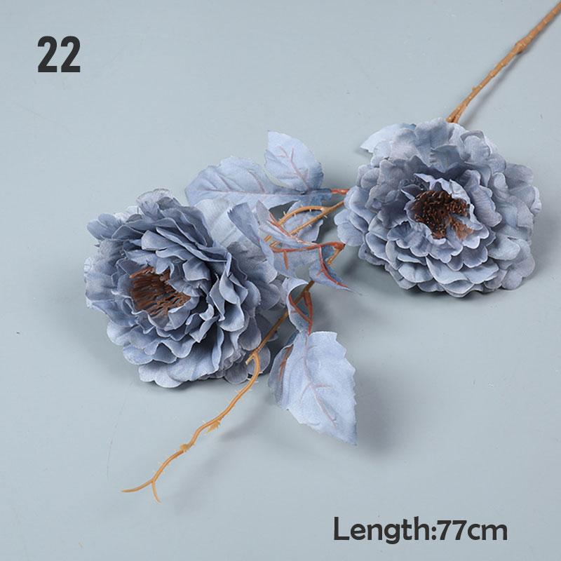 Buy 1PC Bridal Bouquet Combination Bouquet Silk Cloth Flower Fog Blue ...