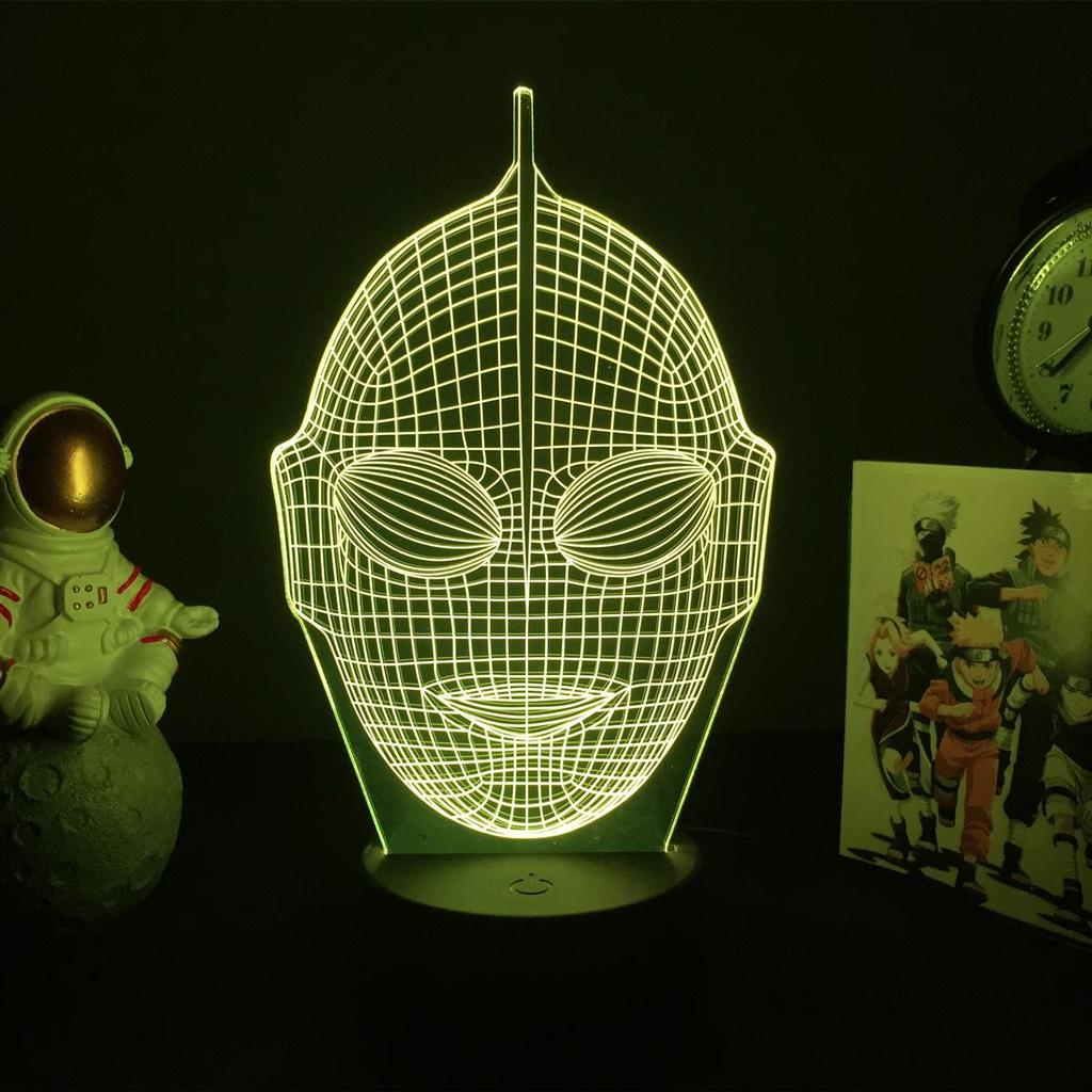 Buy Ultraman Taro Japanese Anime Manga 3D Night Light for Bedroom Decor ...