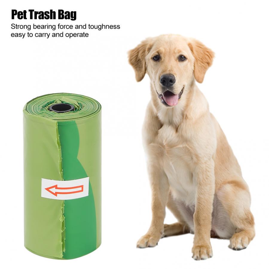 Buy 8 Rolls/120PCS Green Plastic Waste Bag Thicken Pet Dog Poop Bags ...