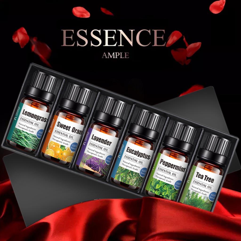 Buy Essential 100% Pure Natural Aromatherapy Essential Oil 10ml 6 ...