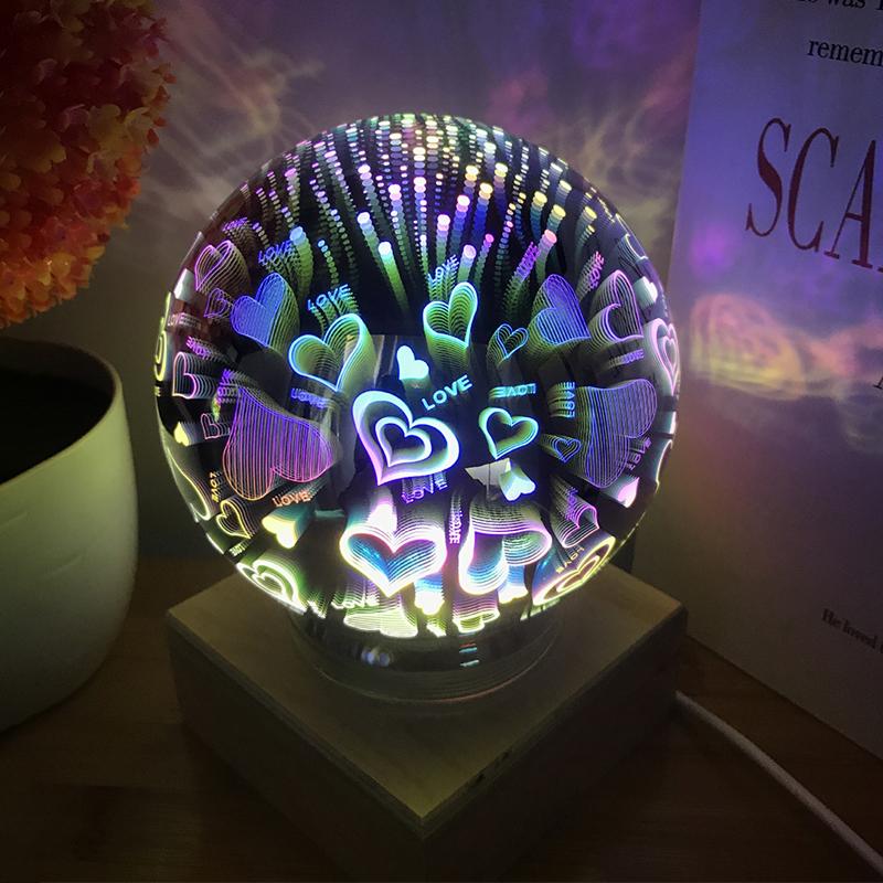 Cheap LED Night Light Novelty Table lamp 3D Romantic Desk Lamp Mood ...