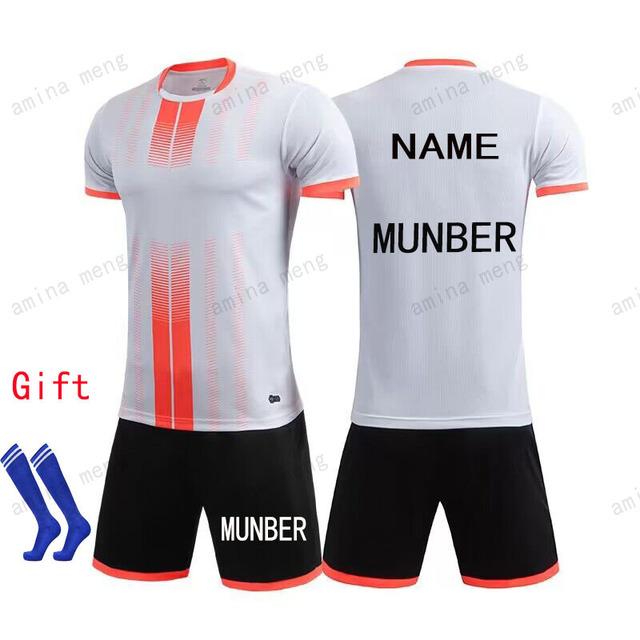 Cheap DIY Children Men Boys Soccer Clothes Sets Short Sleeve Kids ...