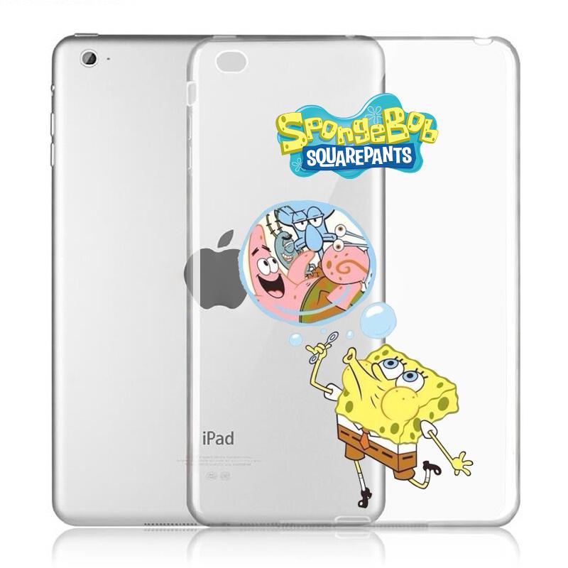 SpongeBob Series Ipad Case Soft TPU Fold Ipad Mini Cover Non-slip for ...