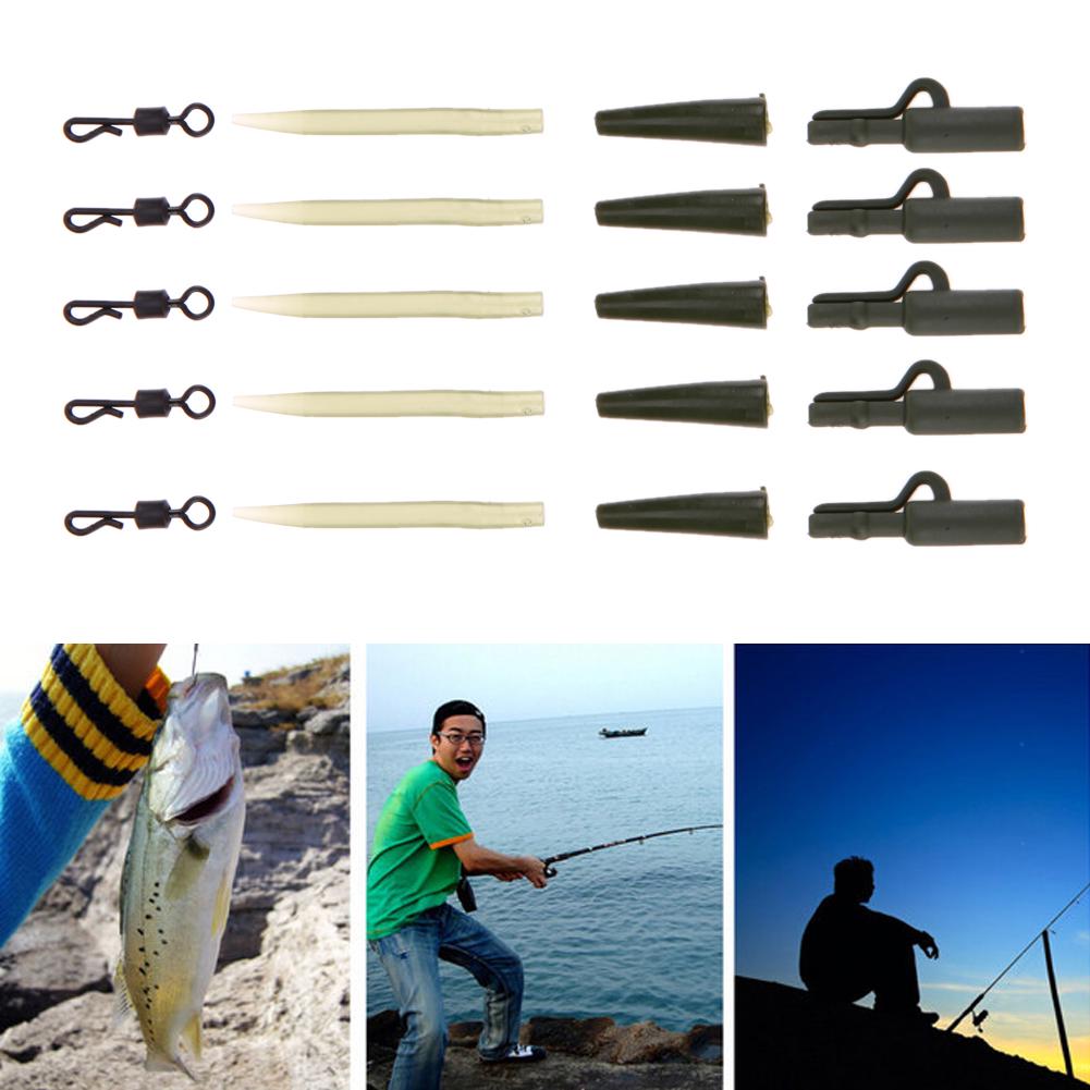 Buy 40pc Fishing Tackle Carp Lead Clips Quick Change Swivels Anti ...