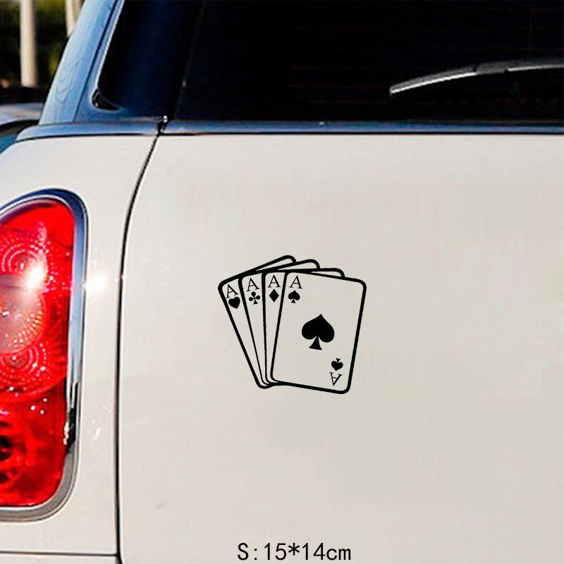 Metvi Poker Stickers For Car Vinyl Sticker Funny Auto Decor Accessories ...
