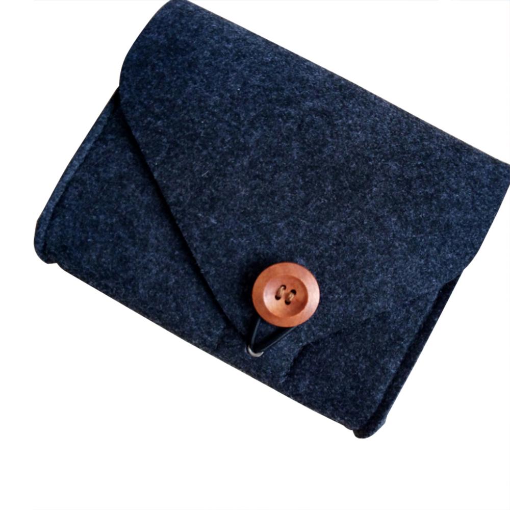 Buy Felt Pouch Storage Bags For Earphone Headphone Earbuds Cable ...