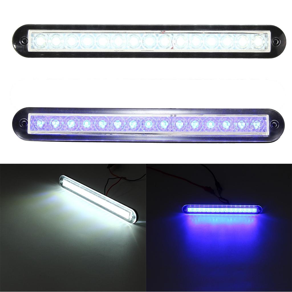 Universal Boat Caravan 12V 15 LED Interior Exterior Rail Strip Light ...