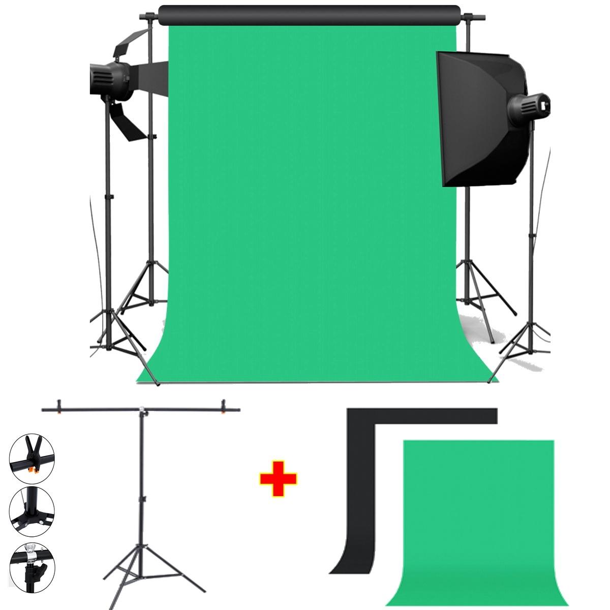 3x1.6m Photography Backdrop Screen with Background Stand Non-Woven ...