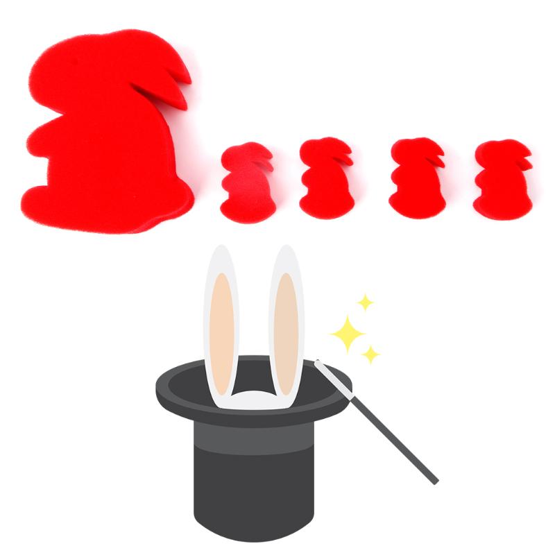 5pcs Magic Sponge Rabbit Close-Up Magic Toy Kids Magic Tricks Props ...