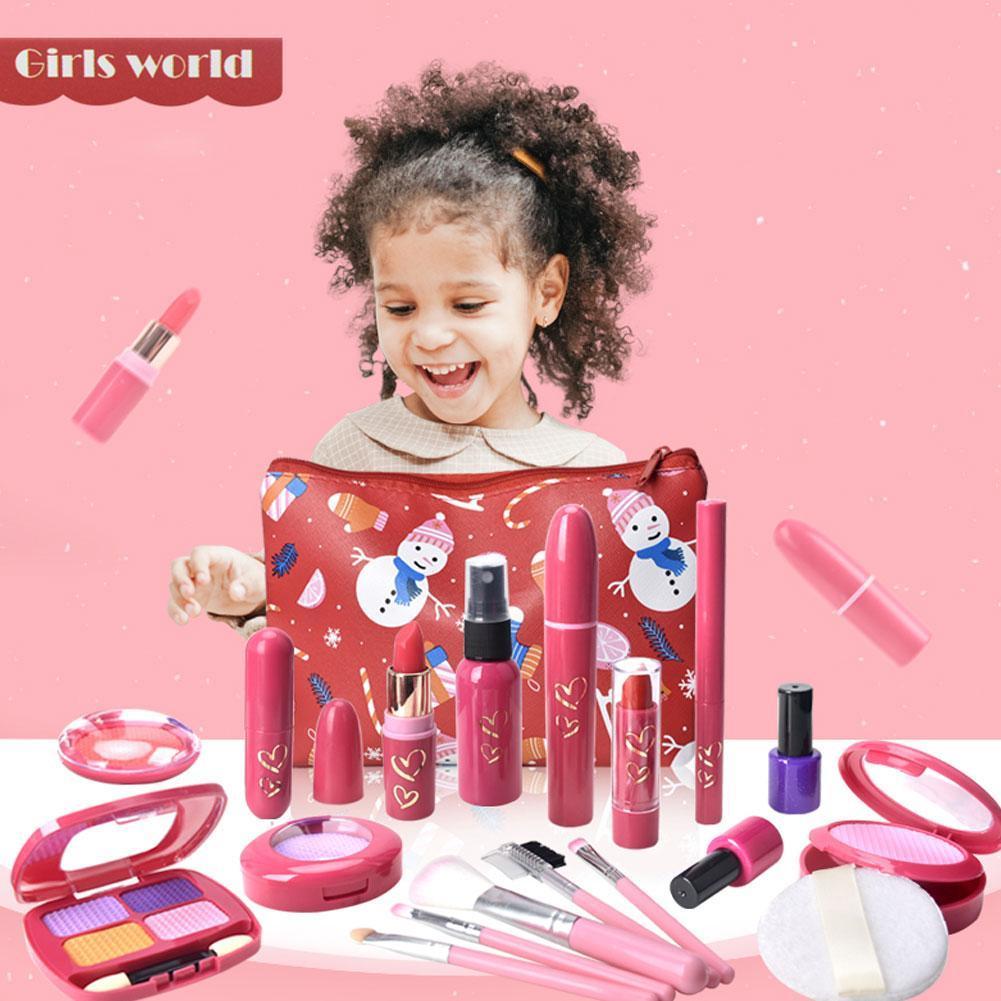 Kids Pretend Play Make Up Toys Girls Makeup Set Princess Cosmetics Make ...
