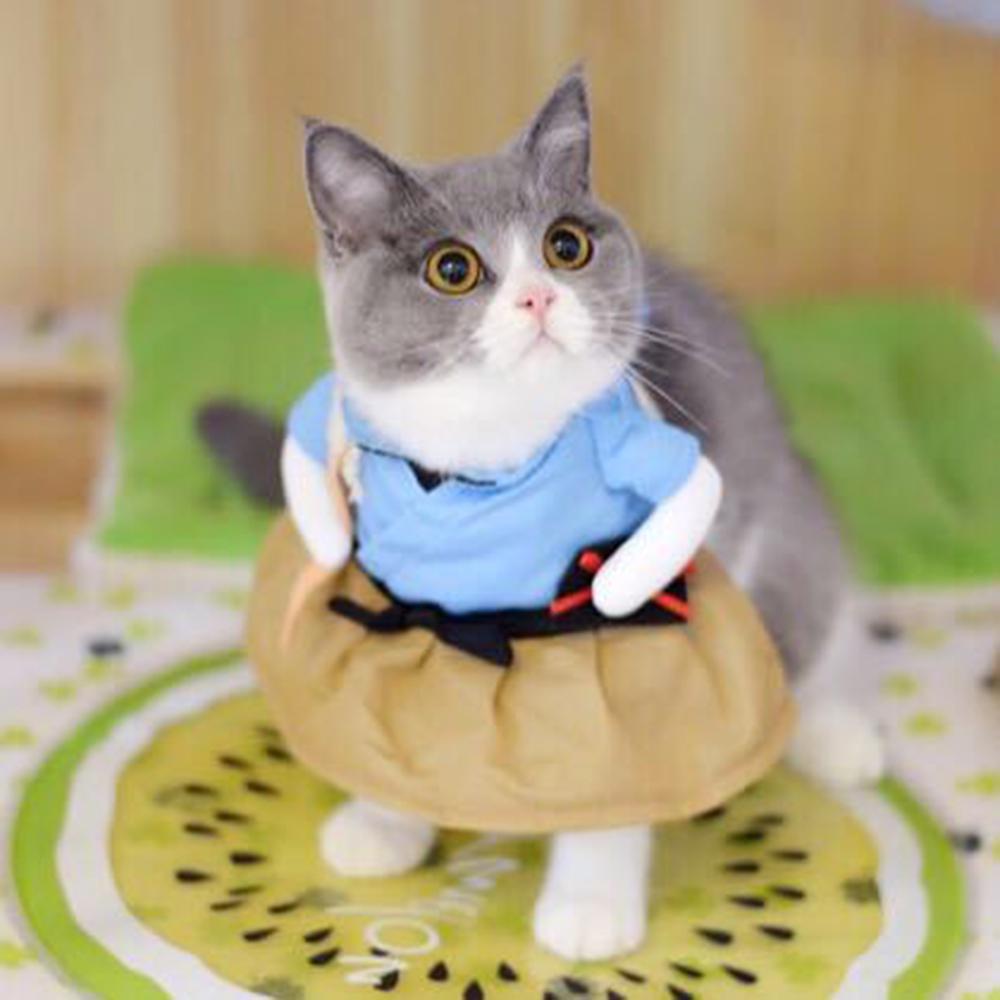 Funny Cat Costume Uniform Suit Cat Clothes Puppy Clothes Dressing Up ...