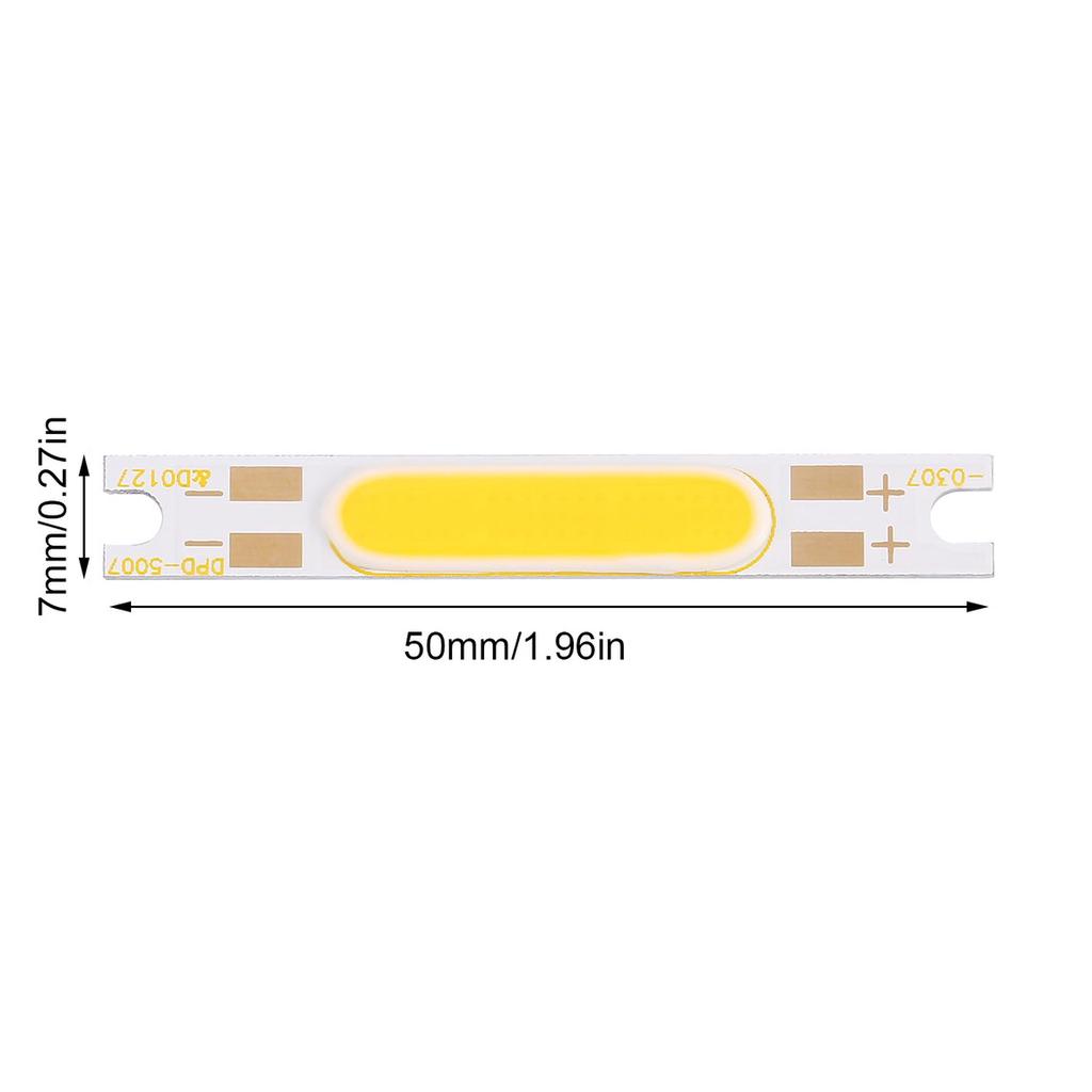 Buy 9V 5W LED Light Strip 50*7mm COB Three Light Color Optional DIY ...