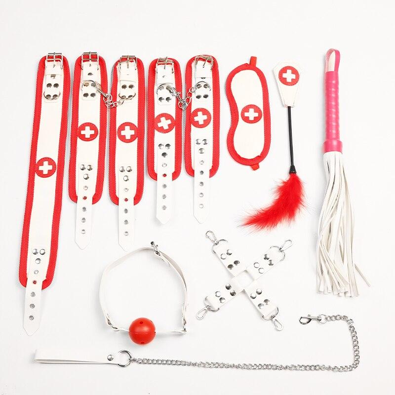 Buy SM Fun Bondage Bondage Suit Sea Police Air Police Nurse Nine-Piece ...