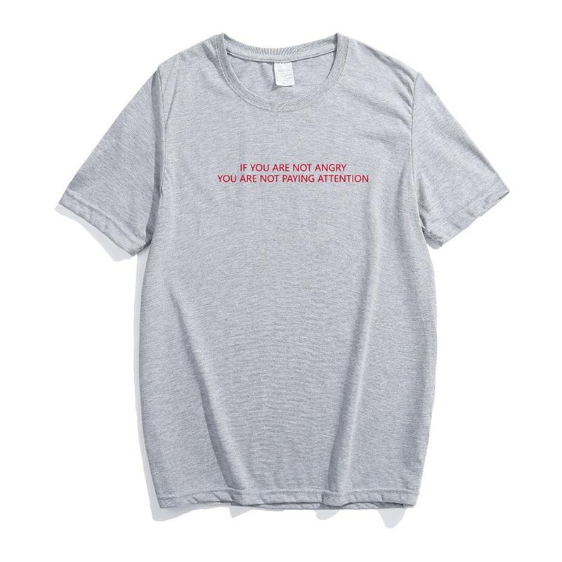 Buy If You Are Not Angry You Do Not Pay Attention Women's Cotton Casual ...