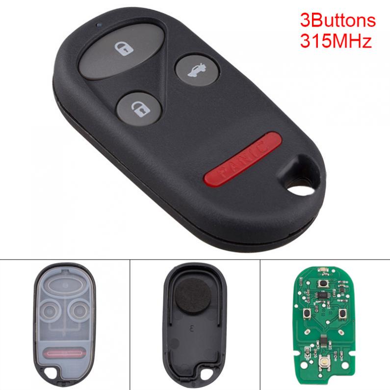 315MHz 3 Buttons Keyless Uncut Flip Remote Key Fob KOBUTAH2T for 1998 ...