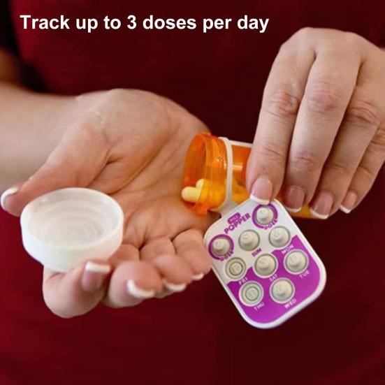 Cheap Practical Mini Memory Aid Round Buttons Pill Case Medication Dose ...