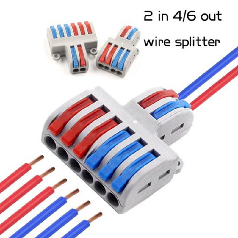 100pcs PCT-108 Push wire wiring cable connector 8 pin conductor ...