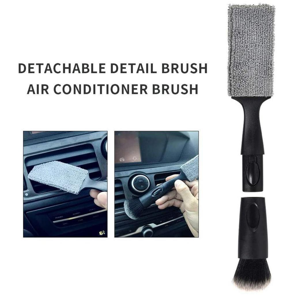 Buy VAL 3-Piece Car Brushes Set Of Car Interior Cleaning Brushes Home ...