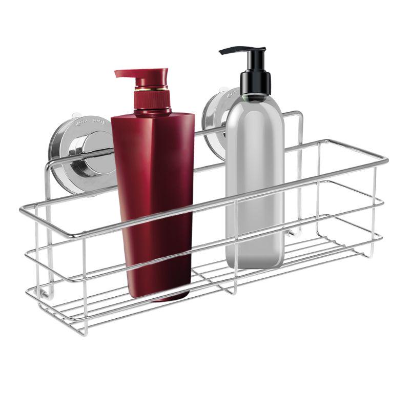 Satın alın Wall Mounted Bathroom Shelf Suction Basket Storage Holder ...
