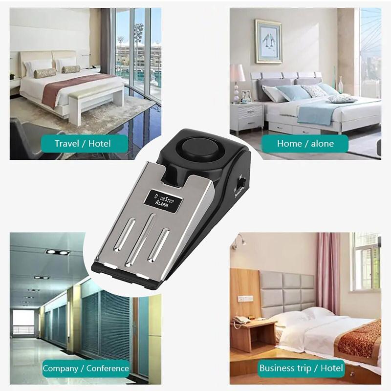 Cheap 9v Door Alarm Portable Wireless Non-slip Safety Wedge Alert Door ...