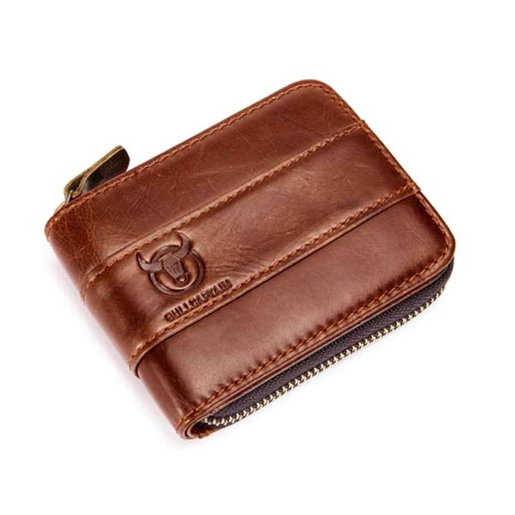 Buy RFID Anti-magnetic Vintage Men Genuine Leather 11 Card Slots Coin ...