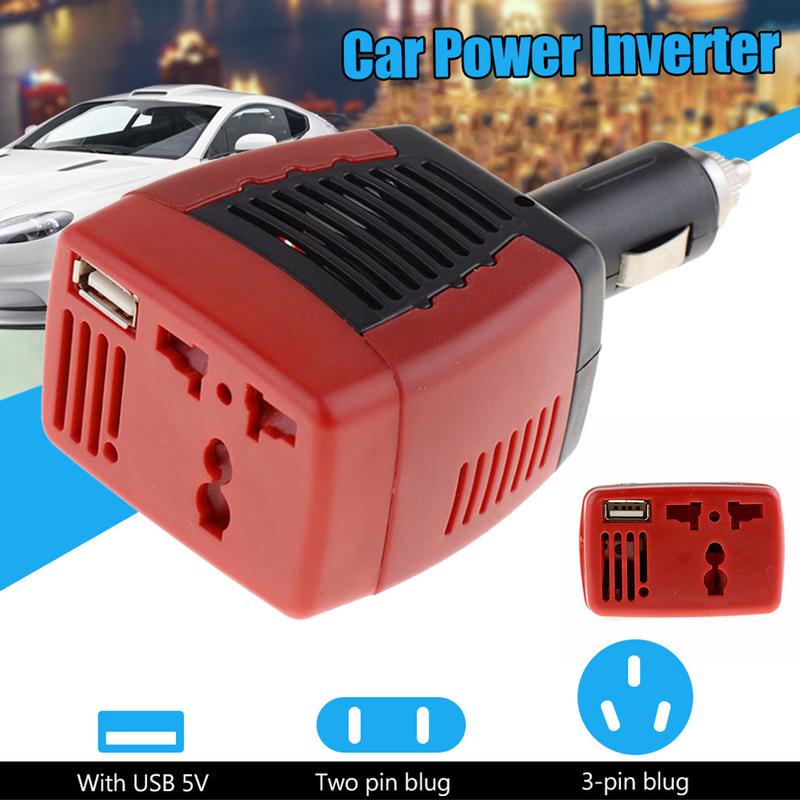 Buy Car Power Inverter USB 2.1A 150w DC 12V AC 220V 50 2HZ Converter ...