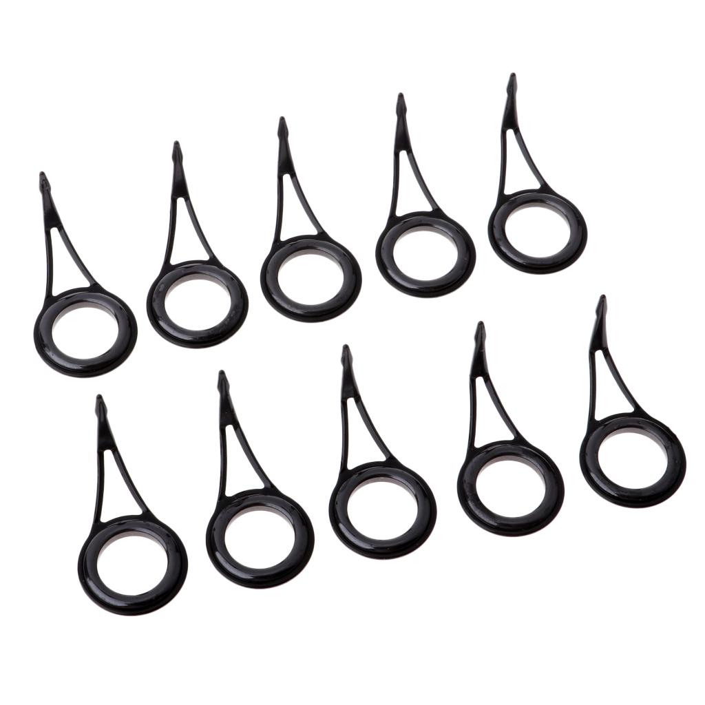 Buy 10x Fishing Rod Eye Ring Guides Line Rings for Spinning/Carp 6 at ...