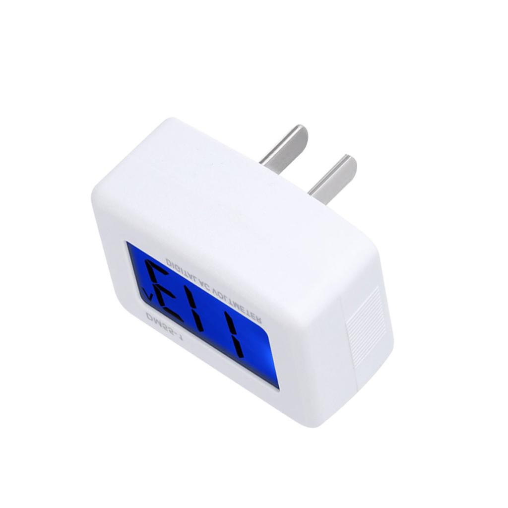 Buy DM55-1 AC Voltage Meter Plug Volt Meter LCD Digital Display ...