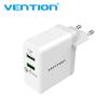 Vention USB Charger 2.4Amp Dual Port Fast Charge Plug Cube Base Replacement for iPhone Samsung ...