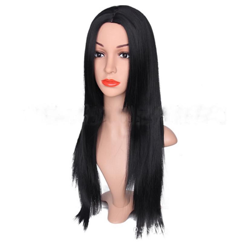 Women Long Straight Hairpieces Clip In 60cm Hair Extensions Synthetic ...