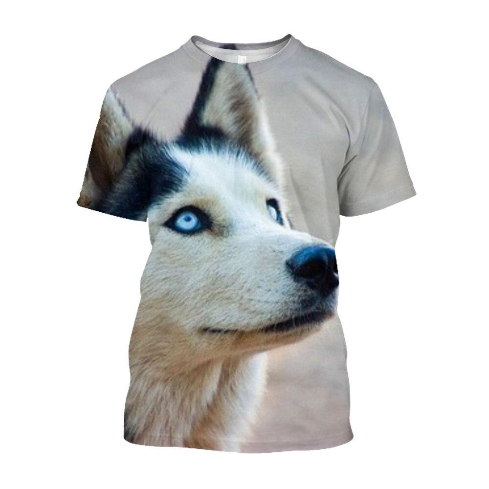 Buy Summer Fashion 3D Russia Siberian Husky Printed T-shirts Cute Dog ...