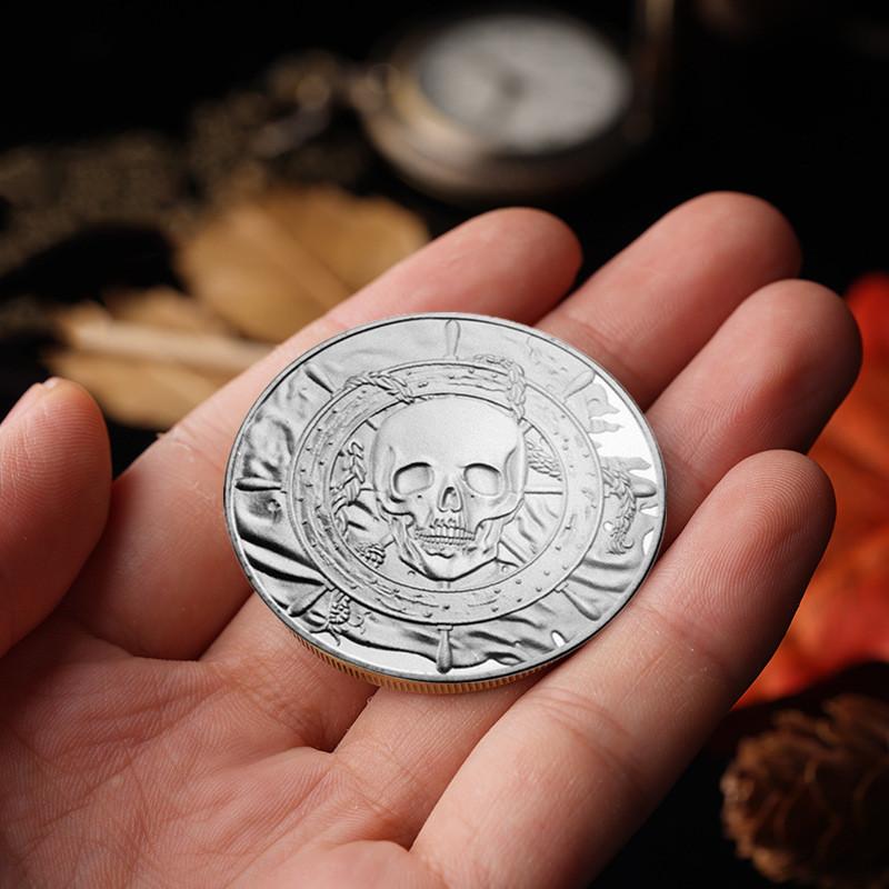 Buy Sliver Plated Microrelief Pattern Metal Coin Collectible Business ...