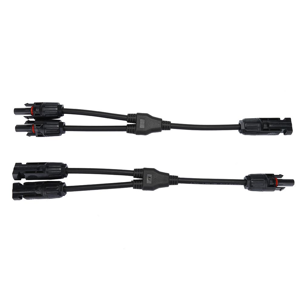 Buy 1 Pair Type MC4 Y Branch Cable Wire Male Female Connector YDd For Solar Panel at affordable ...