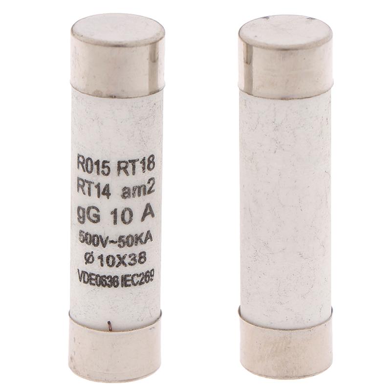 Buy 10Pcs Fast Blow Ceramic Fuse 10X38Mm Fuse R015 10A 500V at ...