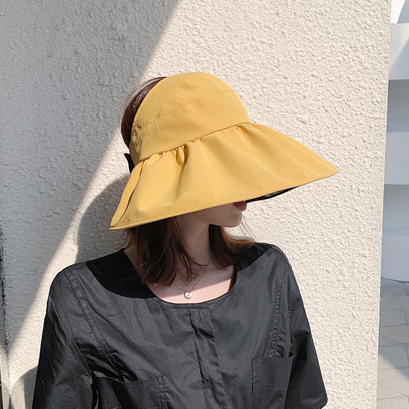 Buy Sunscreen Hat Female Face Covering Anti Ultraviolet Big Brim Hat ...