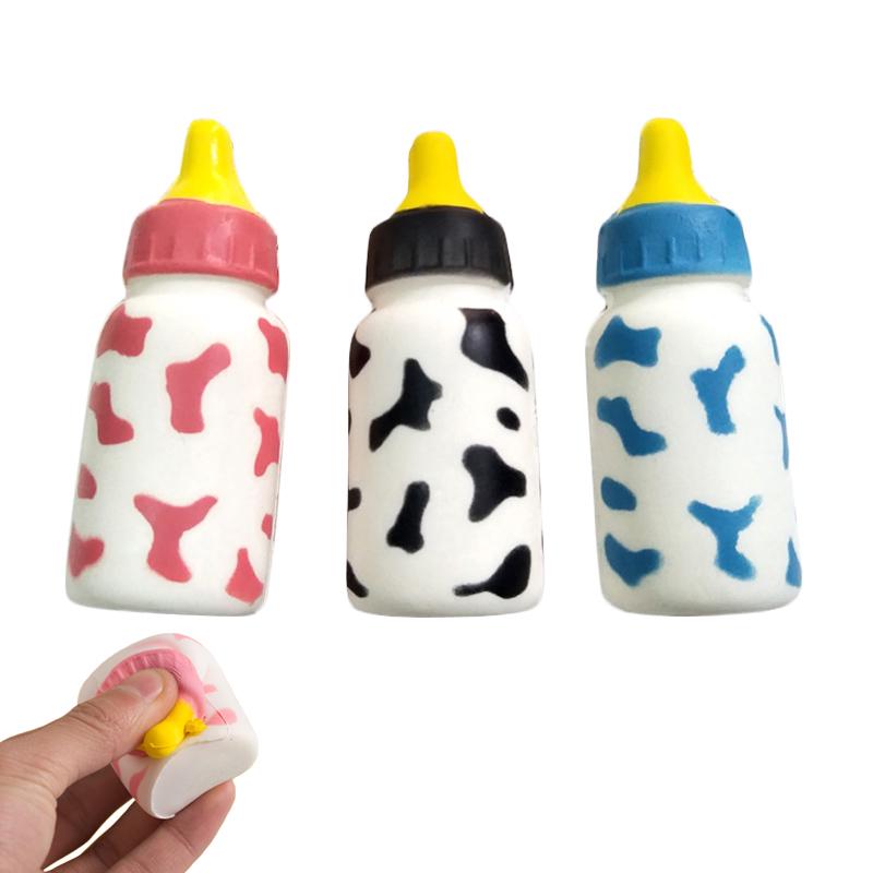 Cute Squishy Bottle Squeeze Toys Fun Soft Slow Rising Stress Reliever ...