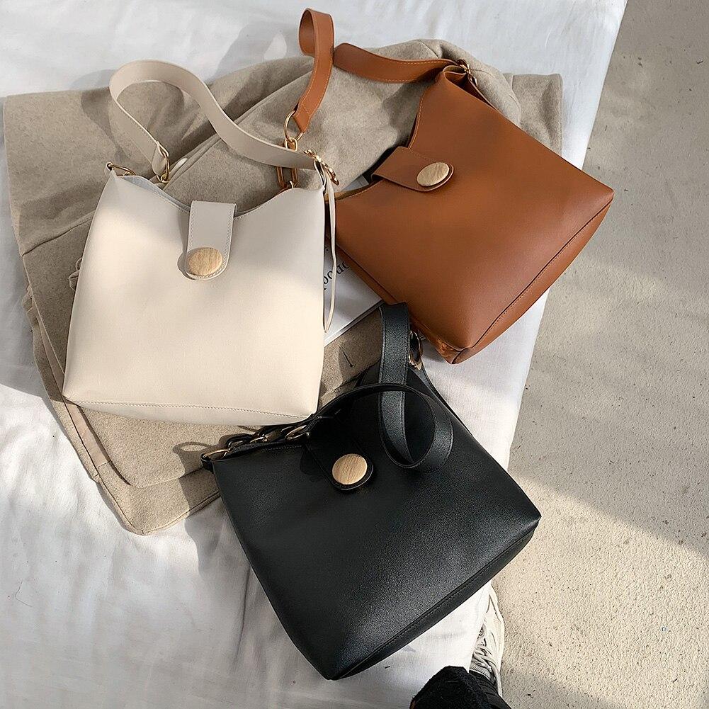 Buy Fashion Solid Color Shoulder Crossbody Bags For Women 2020 Pu ...