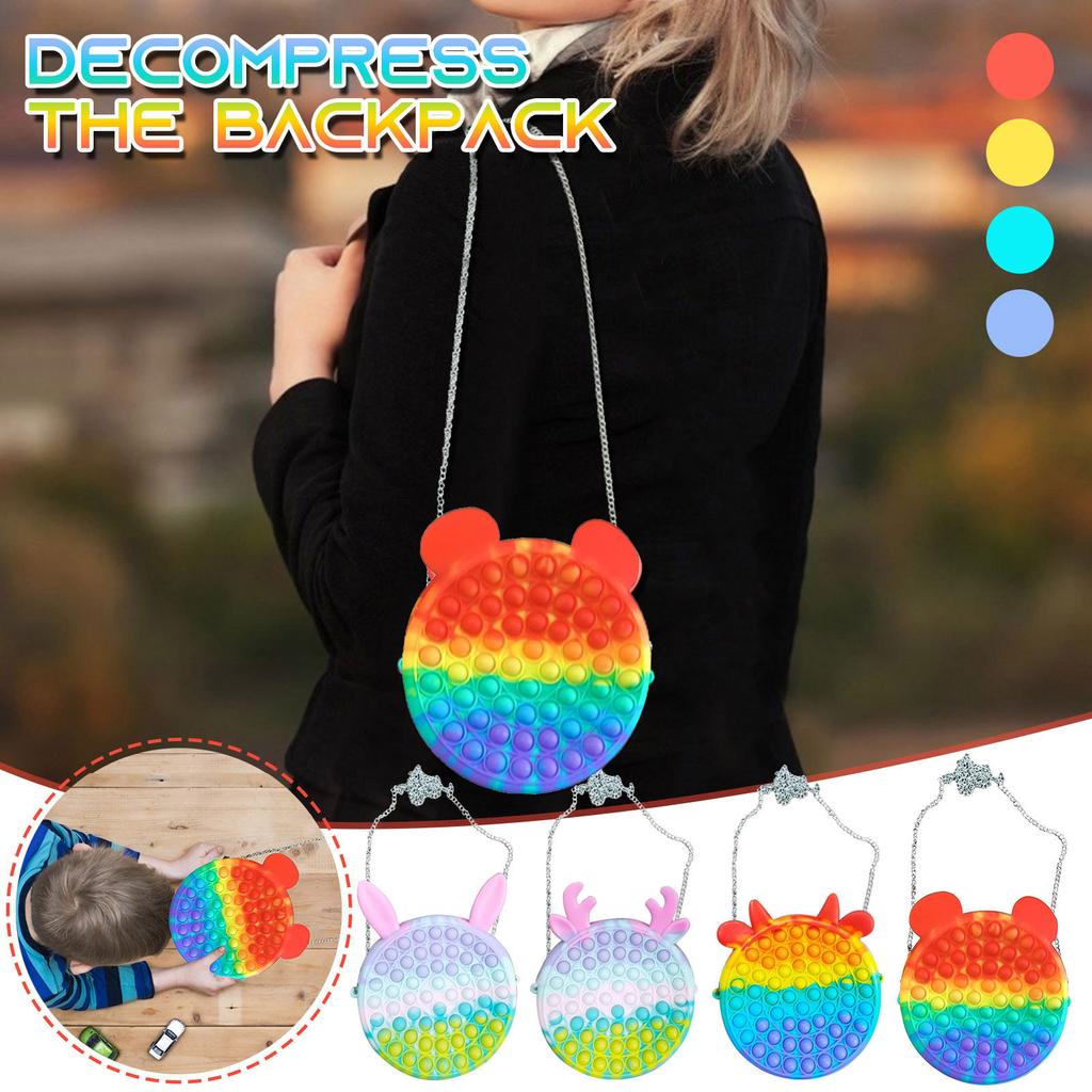 Children's Adult Dimple Toy Pressure Relief Board Controller Backpack ...