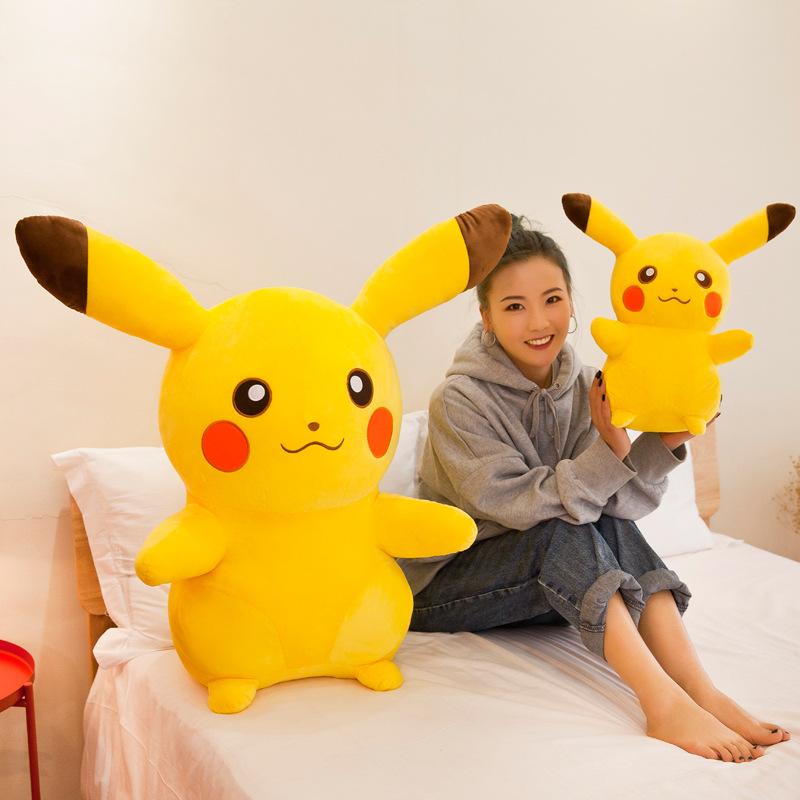 Buy 33cm Anime Pikachu Plush Toy Stuffed Toy Dolls Anime Pokemon Toys ...