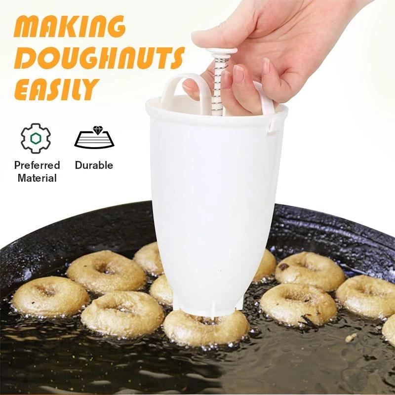 Buy Plastic Donut Maker Machine Mold DIY Tool Kitchen Pastry Making ...