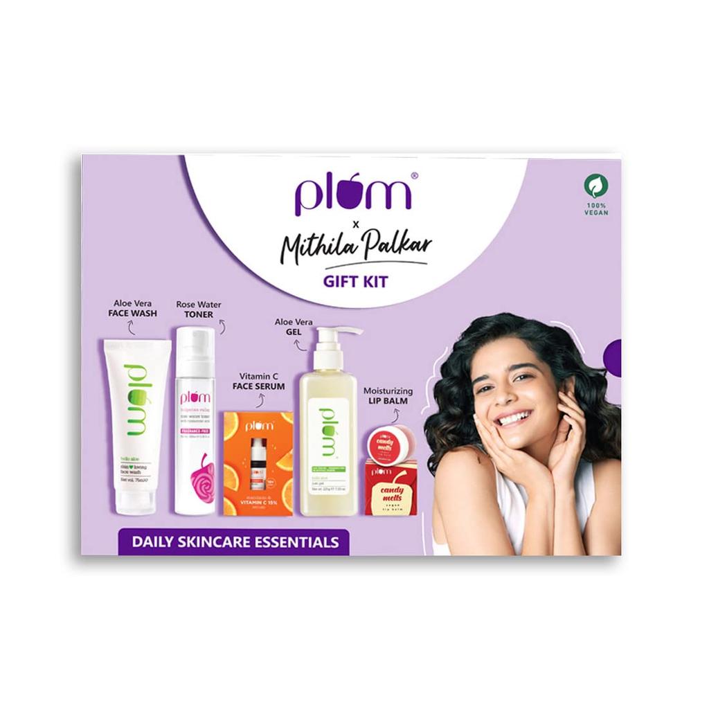 Plum Daily Skincare Essentials Mithila Palkar Gift Kit – buy at low ...