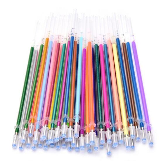 Buy 12Pcs School Supplies Gel Ink Refills Nice-looking Convenient Pens ...