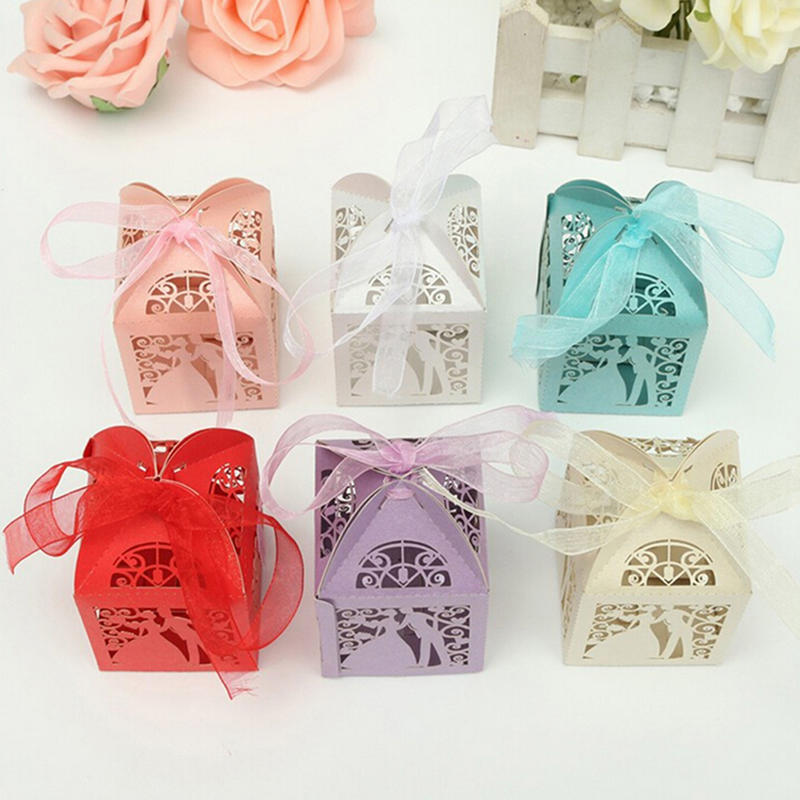 Buy Sweet Married Wedding Favor Box Gift Boxes Candy Paper Party Box at ...