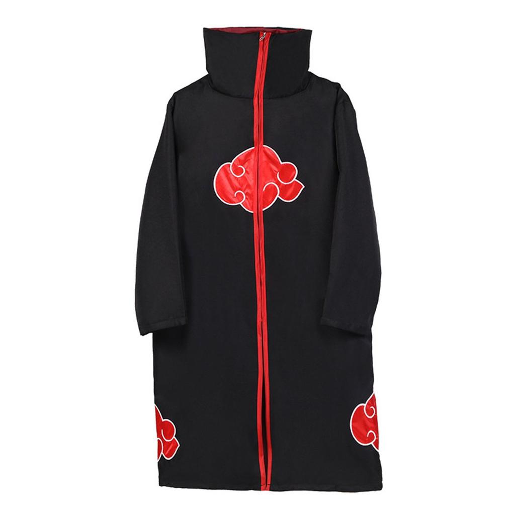 Buy SX Anime Style Naruto Costume Akatsuki Cosplay Cloak Sasuke Uchiha ...